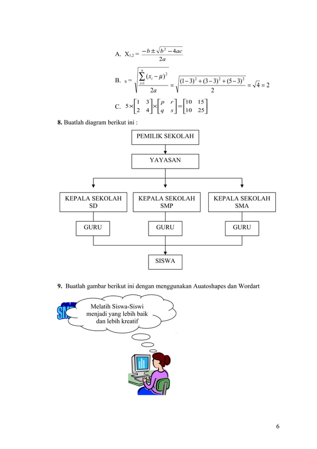 Latihan praktek ms. word | DOC