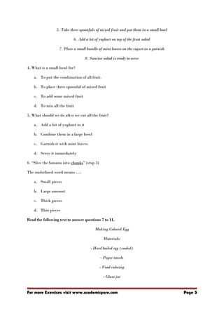 Latihan procedure text smp 9 | PDF