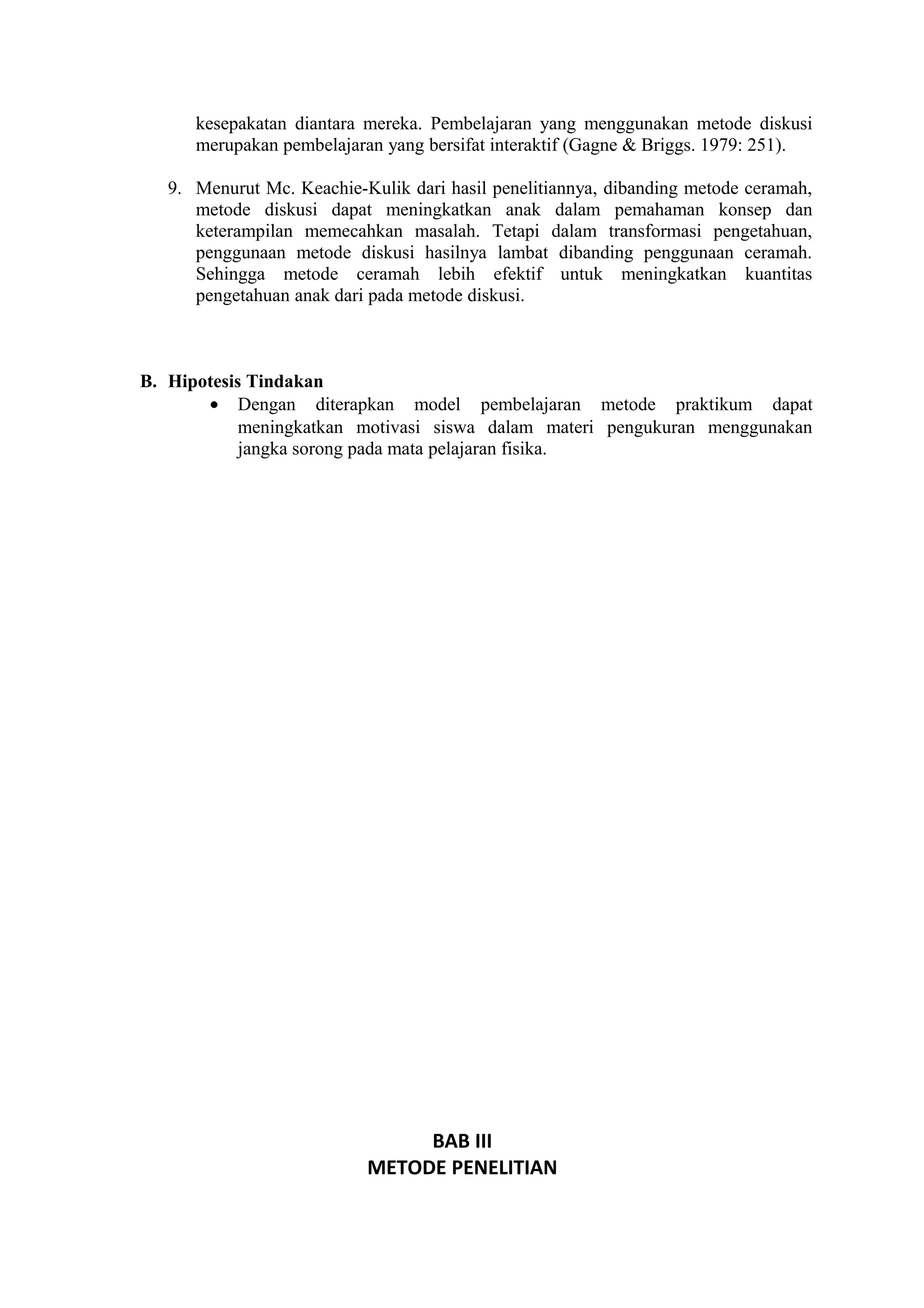 Latihan proposal ptk kel.c | PDF