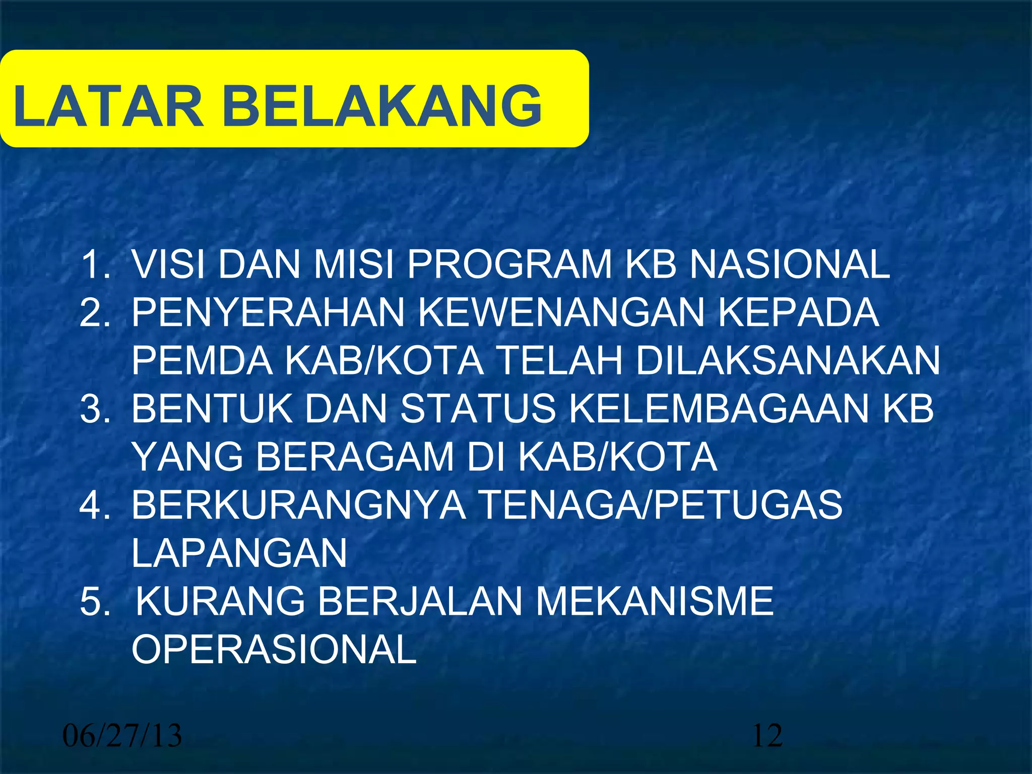 Pencatatan dan Pelaporan Program KB Nasional | PPT