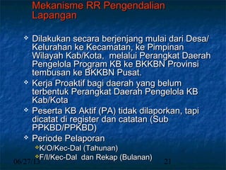 Pencatatan dan Pelaporan Program KB Nasional | PPT