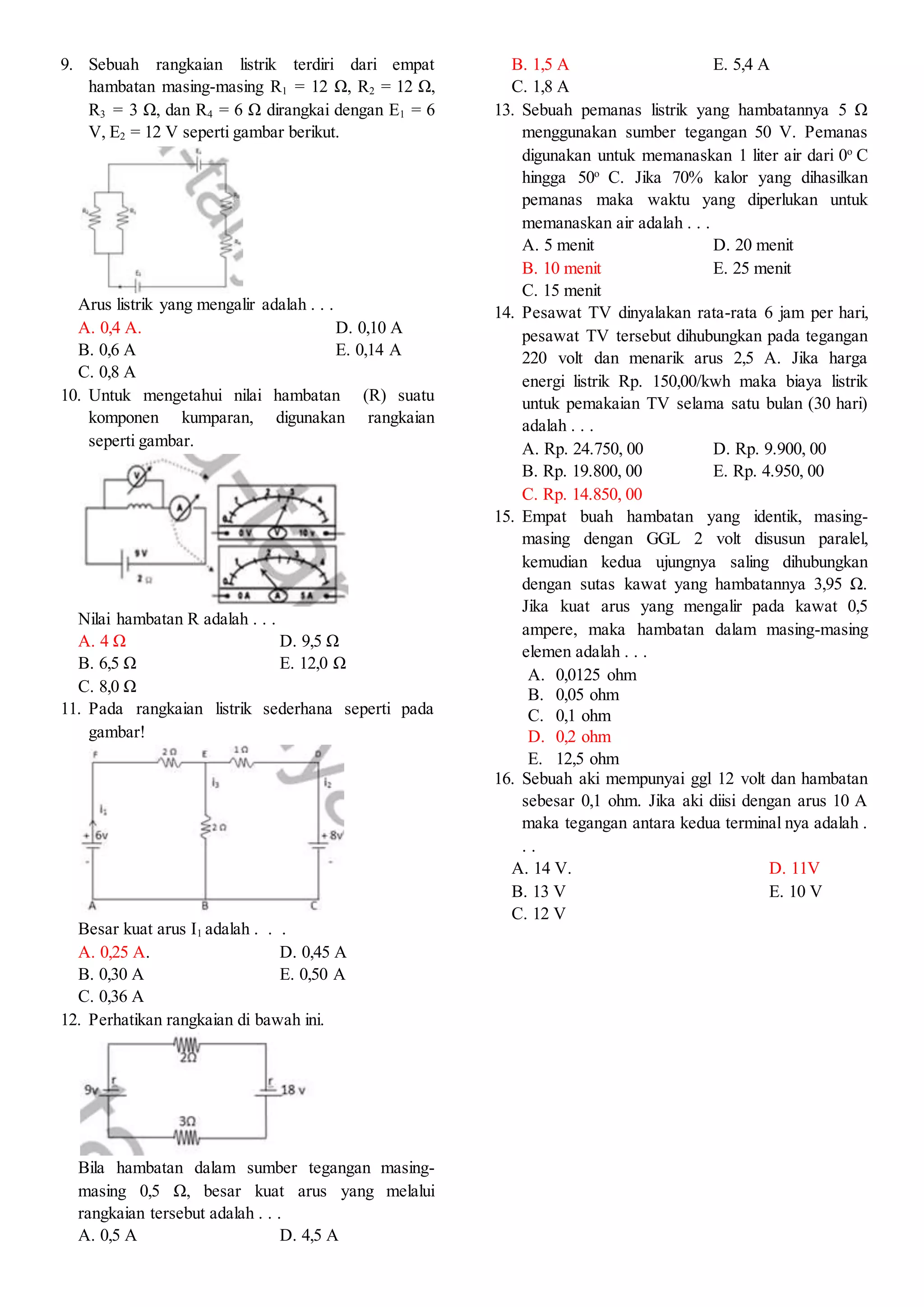rangkuman listrik dinamis | DOCX