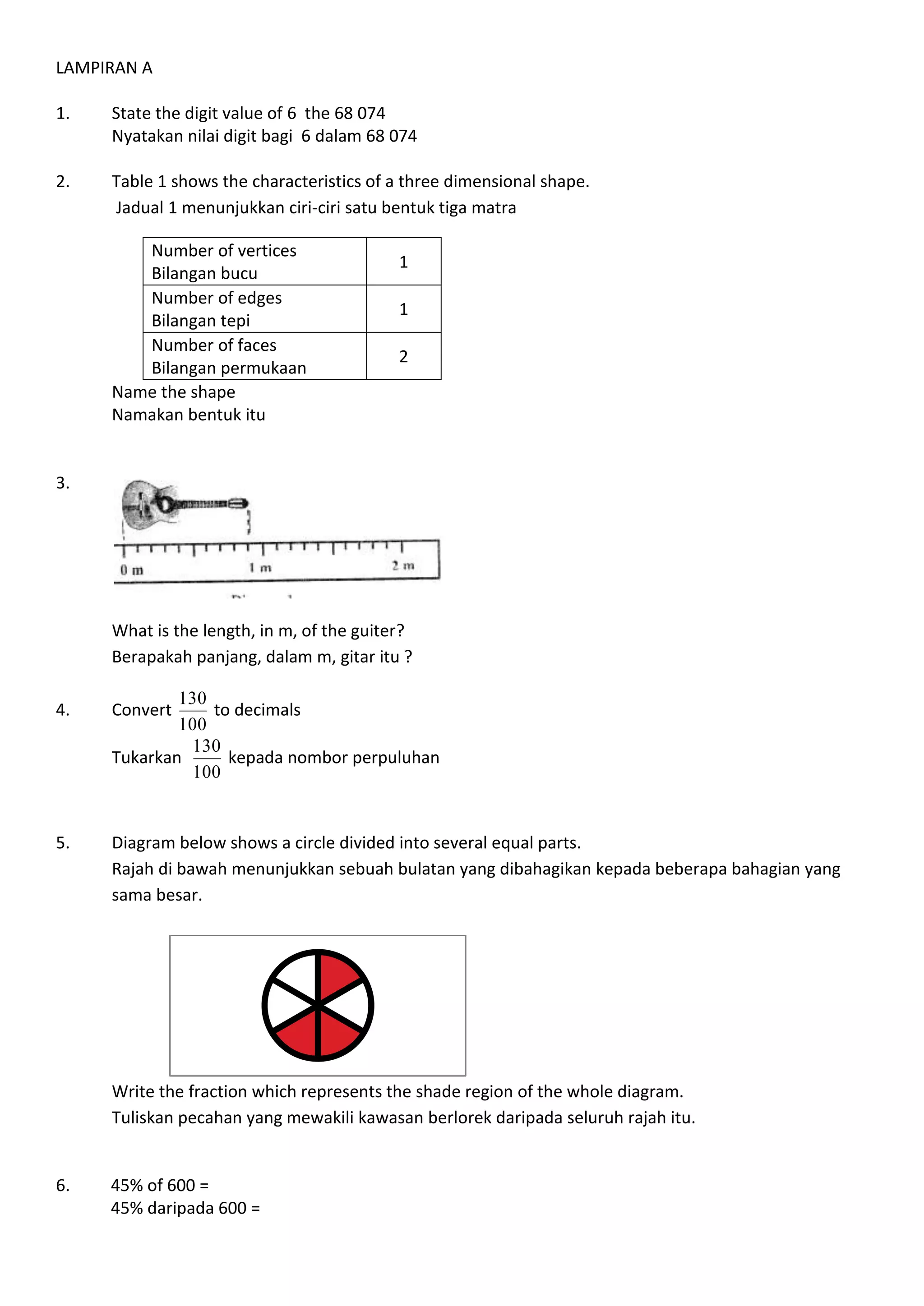 Latihan setengah jam | DOCX