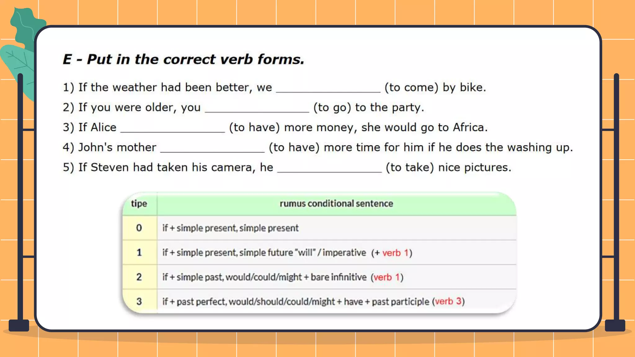 Latihan Soal Conditional Sentences II (sesi 73).pptx