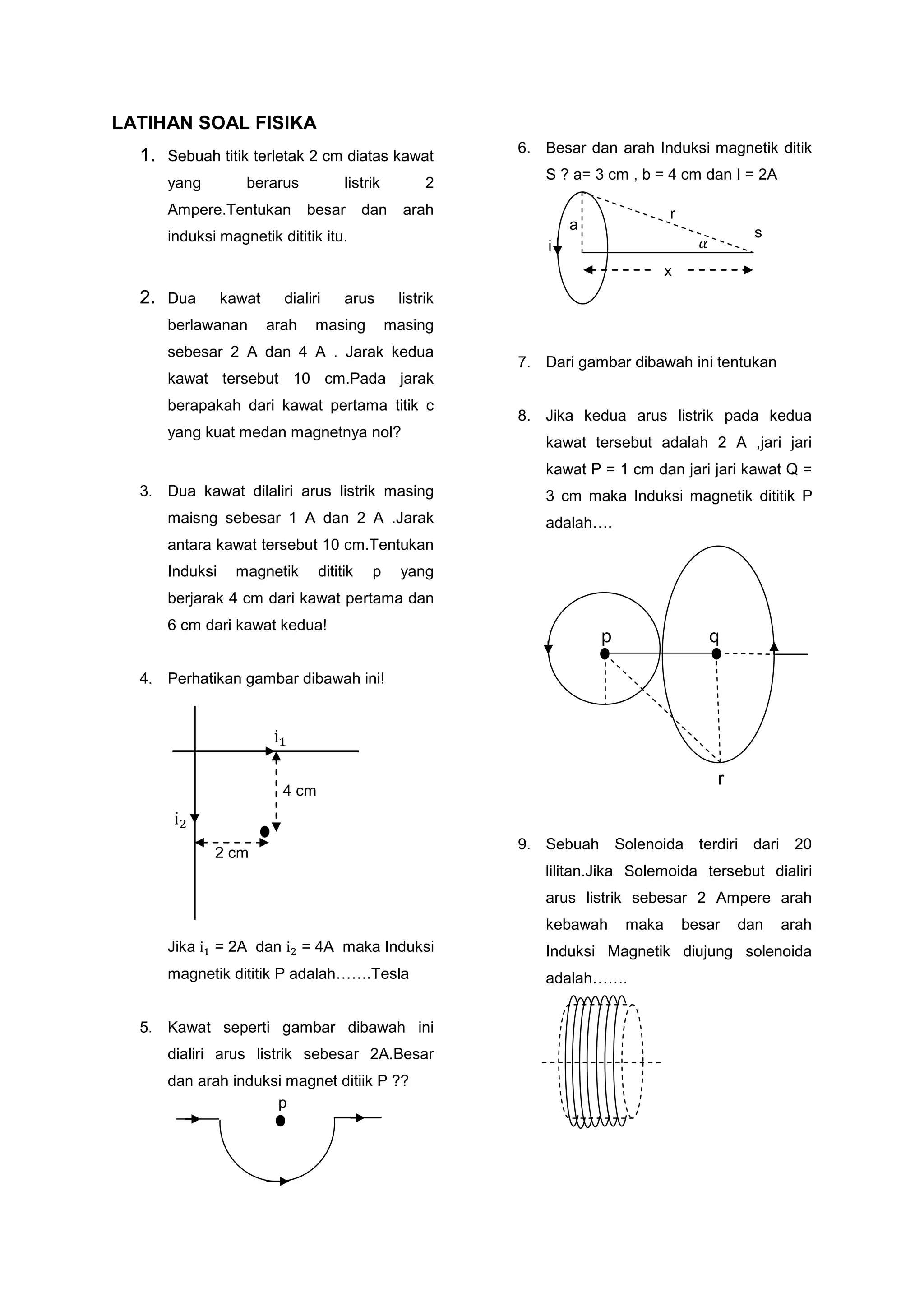 Latihan soal fisika(jgn didelet yah) | DOCX