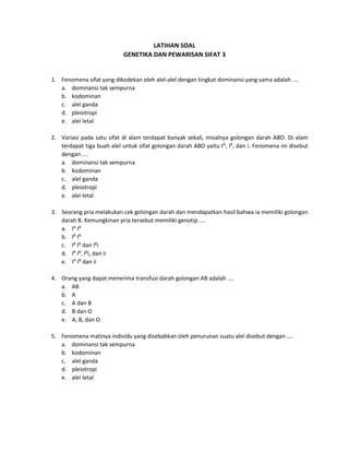 LATIHAN SOAL Genetika 3.pdf