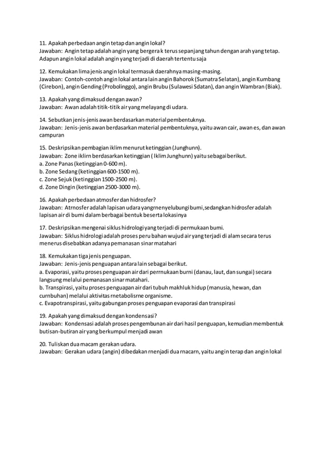 Latihan soal ipa lapisan bumi | DOCX