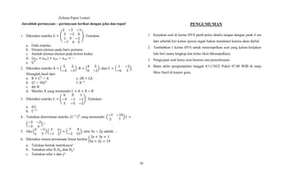 Latihan Soal Matriks Kelas XI IA 1.docx