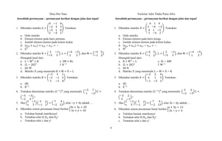 Latihan Soal Matriks Kelas XI IA 1.docx