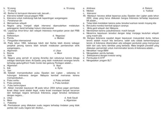 Latihan soal pkn | PPT