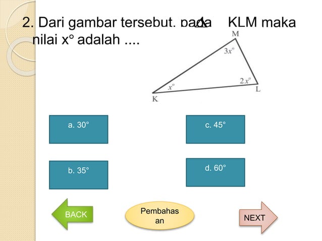 Latihan soal segitiga | PPT | Free Download