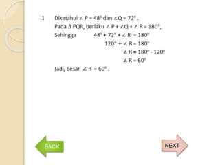 Latihan soal segitiga | PPTX