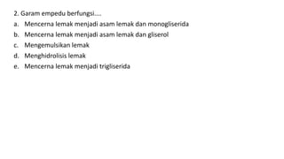 LATIHAN SOAL SISTEM PENCERNAAN KELAS 11pptx | PPTX
