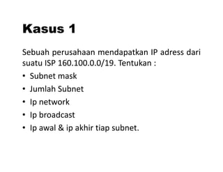 Latihan Soal Nubneting Jaringan Komputer | PDF