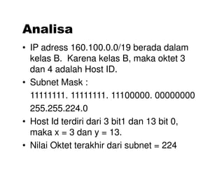 Latihan Soal Nubneting Jaringan Komputer | PDF