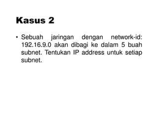 Latihan Soal Nubneting Jaringan Komputer | PDF