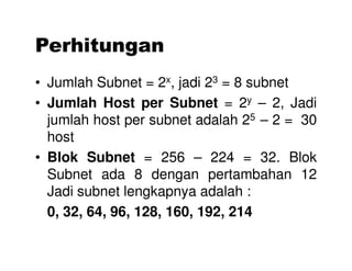 Latihan Soal Nubneting Jaringan Komputer | PDF