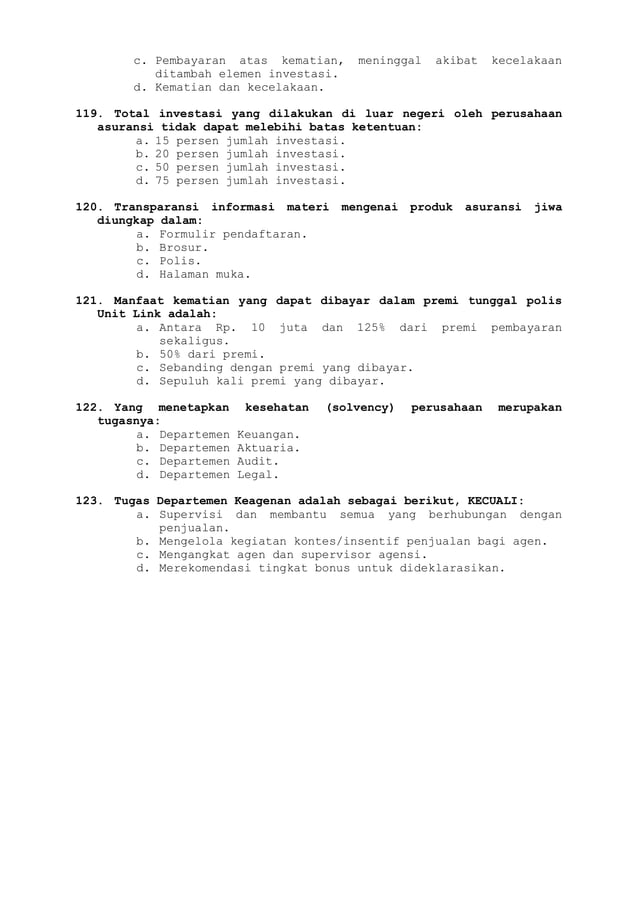 Latihan soal tutorial aaji | PDF