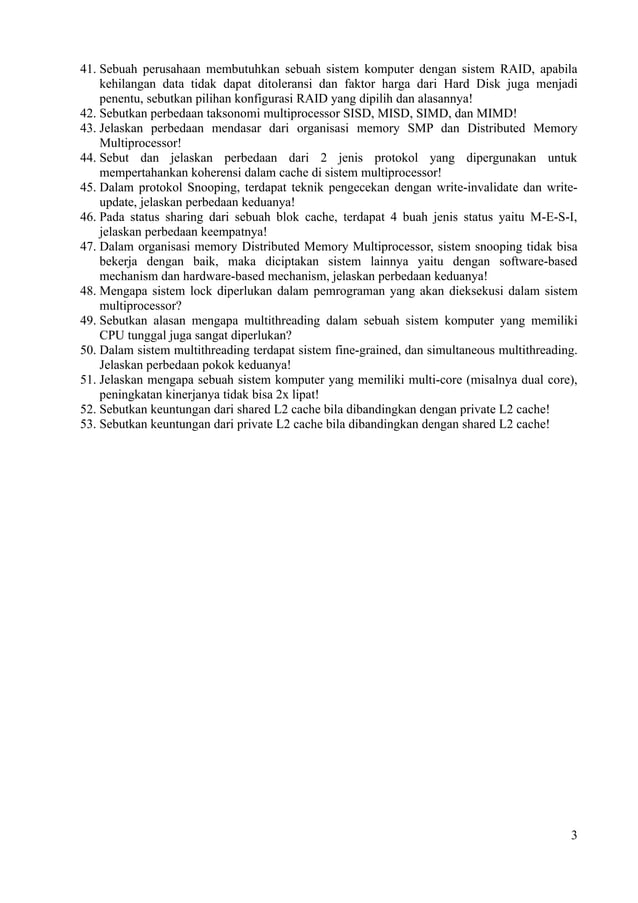 Latihan soal uas | PDF