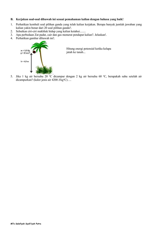 Latihan Soal Ujian Sem Ganjil IPA Kelas 7 MTs Salsyaf Pa Okt 2022.pdf