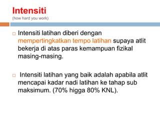 Latihan sukan | PPTX