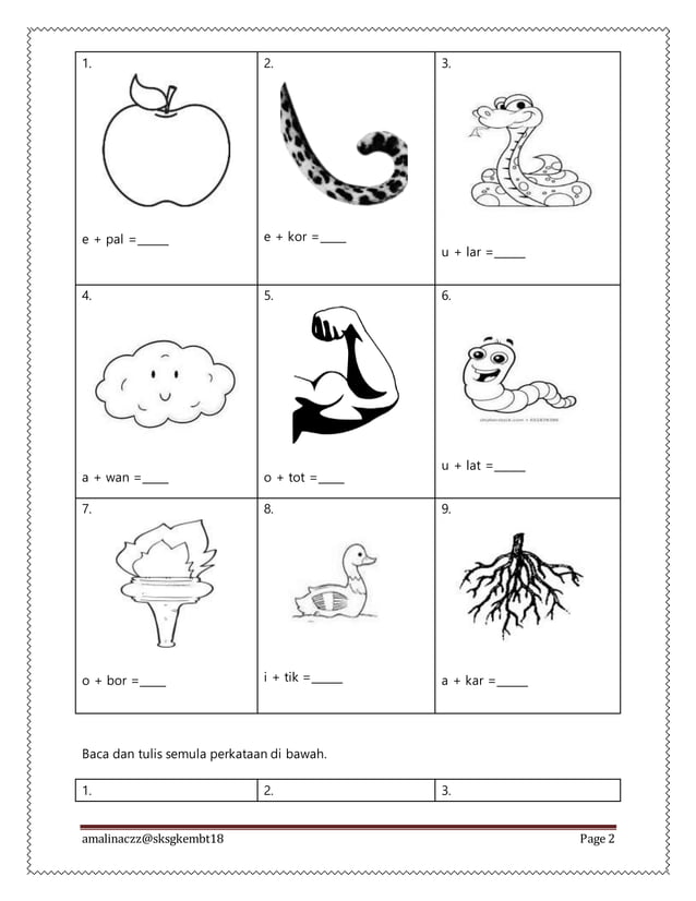 Latihan suku kata | DOCX