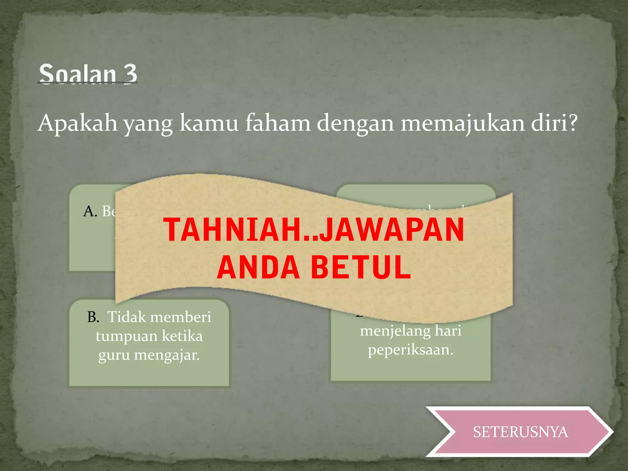 Latihan tema 1 | PPT | Free Download