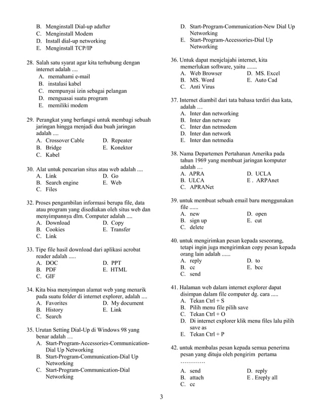 Latihan uas ganjil tingkat 3 | DOC