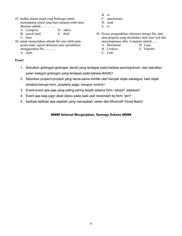 Latihan uas ganjil tingkat 3 | DOC