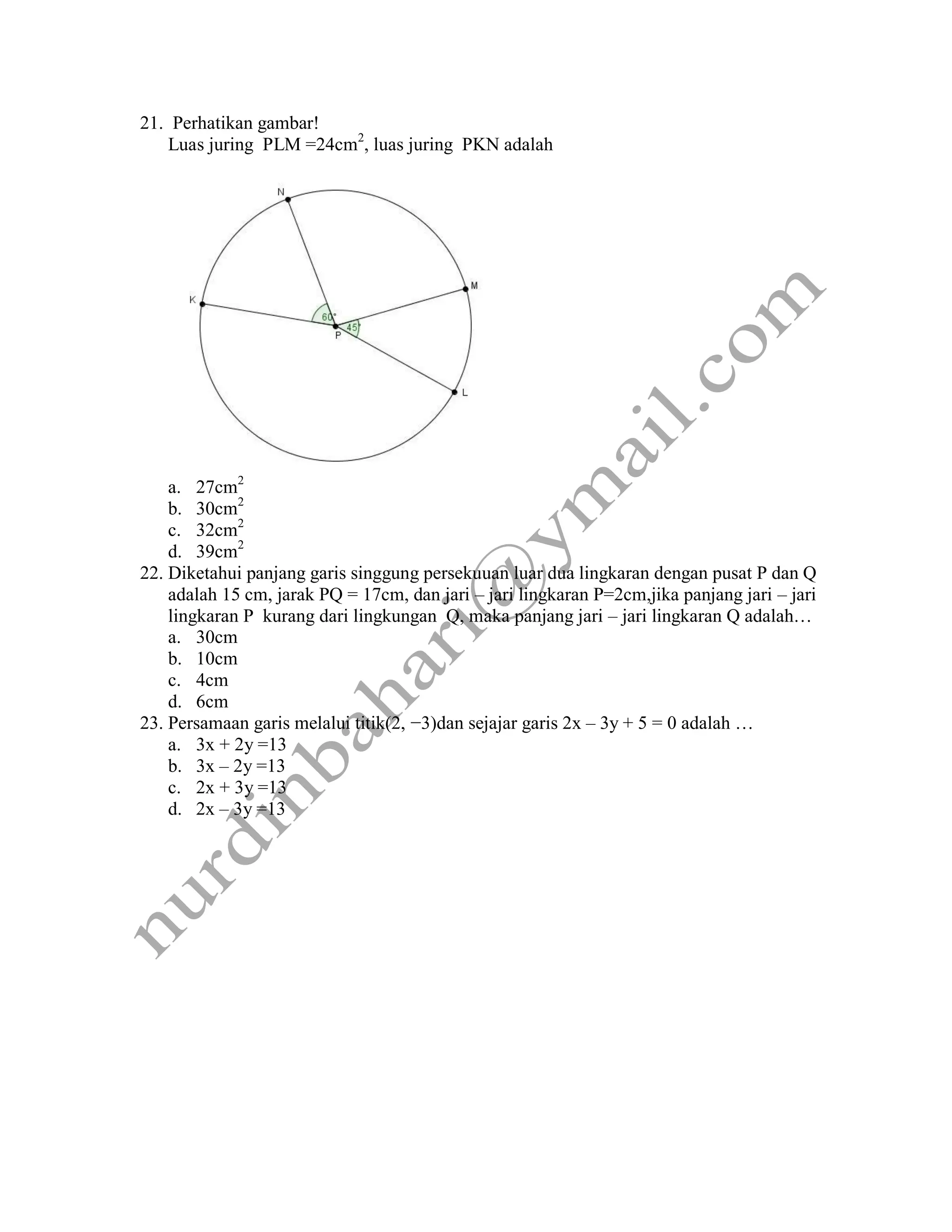 Latihan ujian nasional smp | PDF