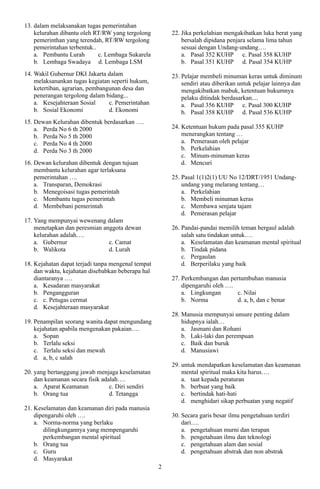 Latihan ukk plkj kelas 8 | PDF