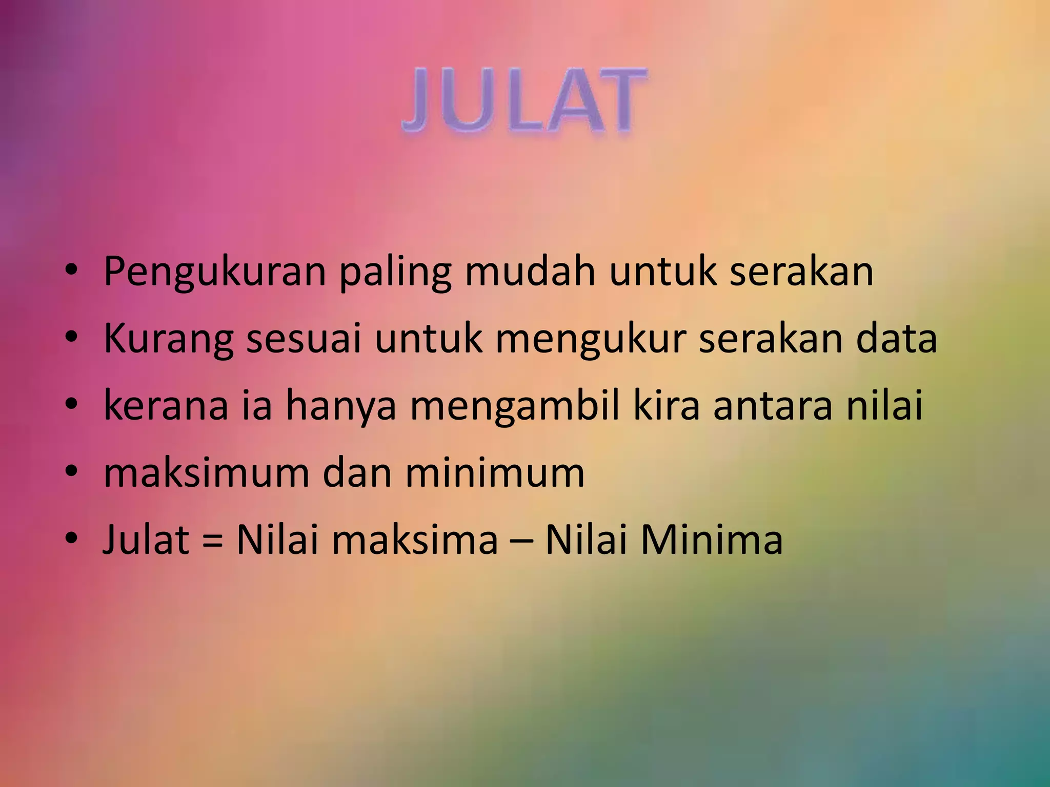 ukuran berangka sukatan kecenderungan memusat dan sukatan serakan | PPT