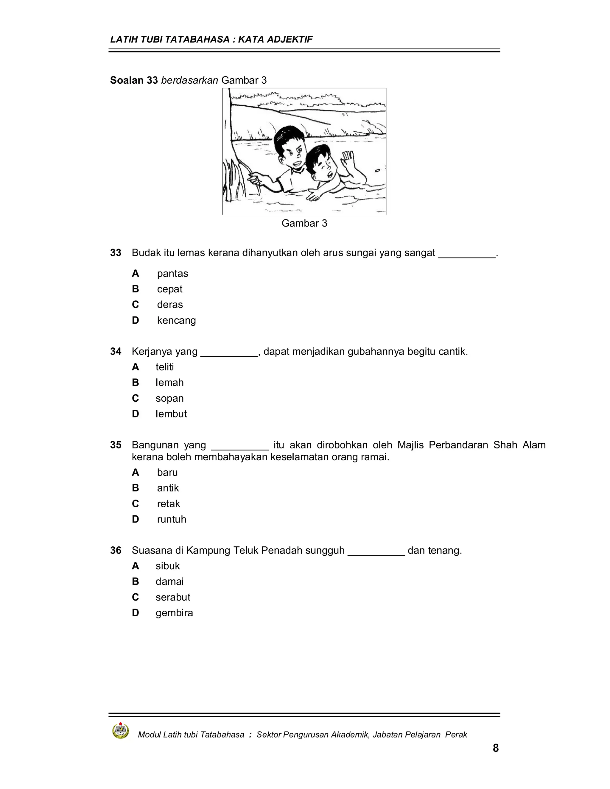 Latih tubi kata_adjecktif | PDF