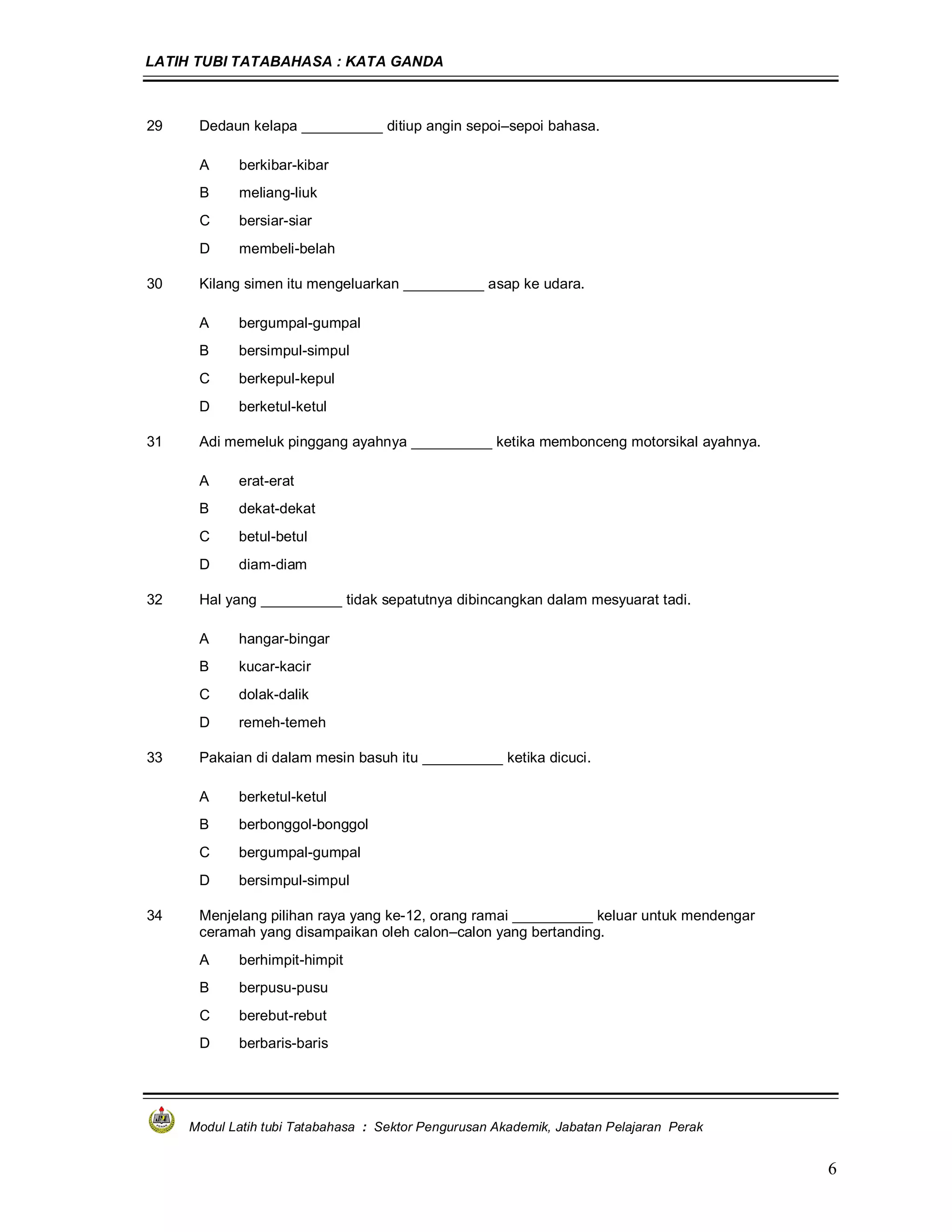 Latih tubi penggandaan | PDF