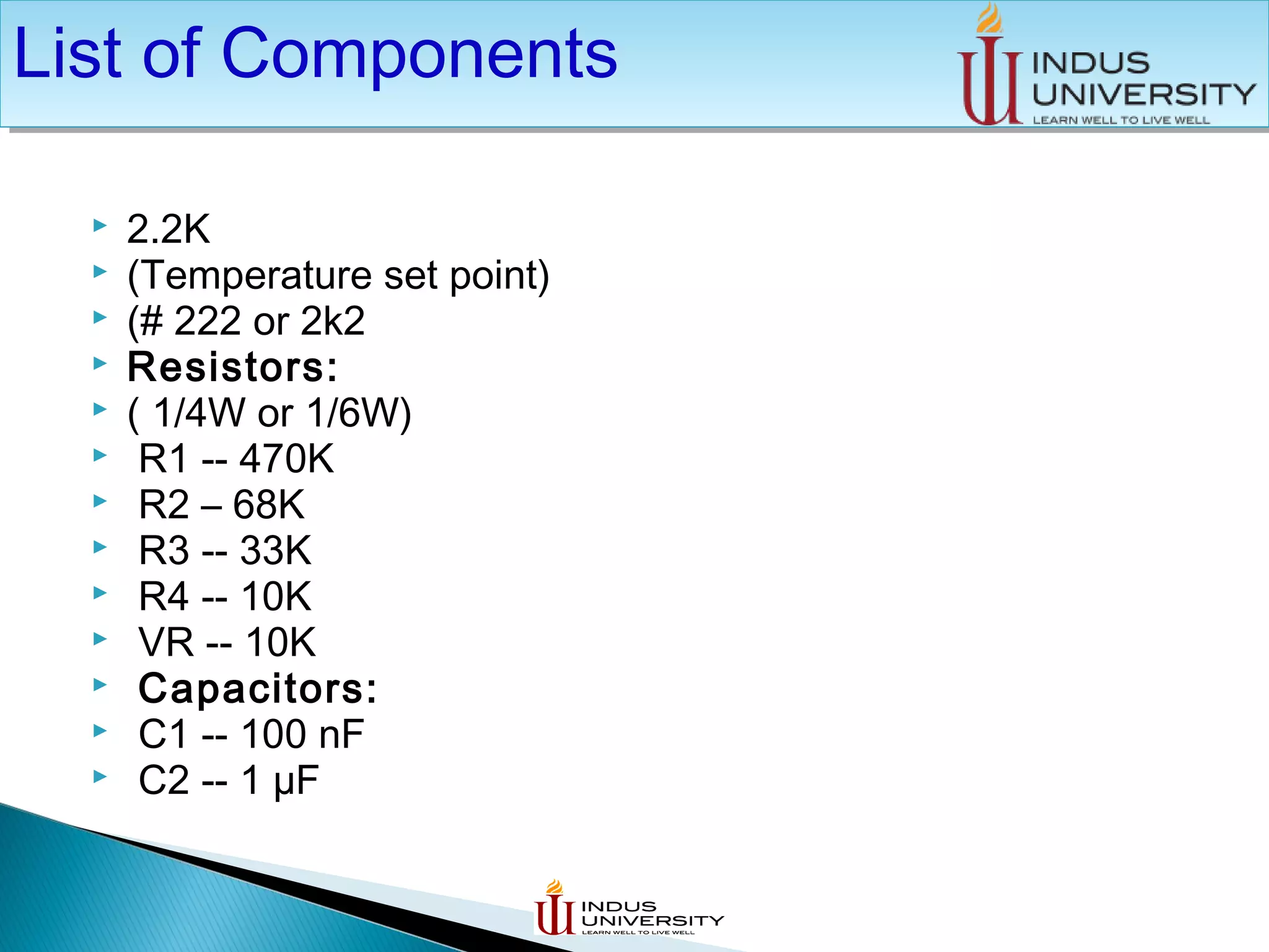 AUTOMATIC TEMPERATURE FAN CONTROLLER | PPT