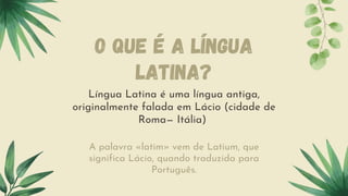 latim: evolução do latim (aula de português) | PDF