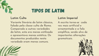 latim: evolução do latim (aula de português) | PDF