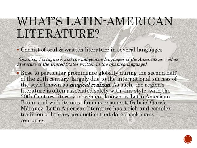 Latin american Literature | PPTX | Fiction | Books and Literature