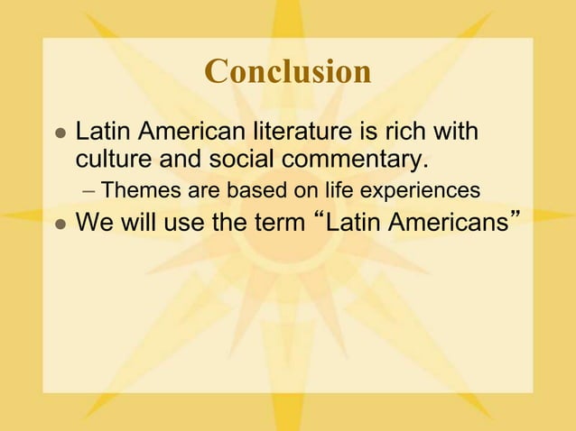 Latin American-literature | PPT | Books and Literature