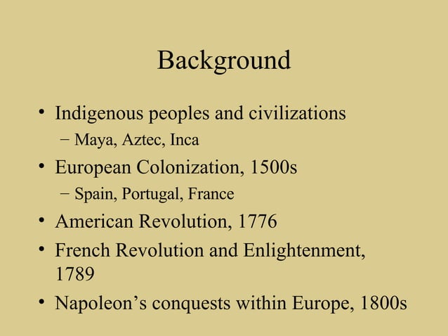 Latin American Revolution (2008 version) | PPT