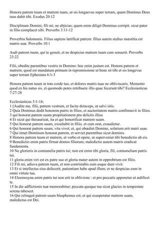 Latin - Honor Your Parents Your Father and Mother.pdf