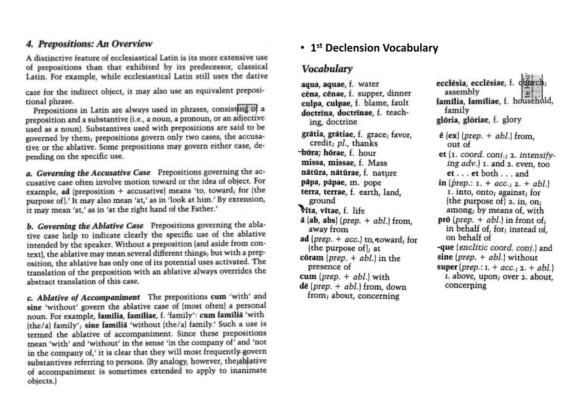 Latin-Notes and vocabulary for students wanting to learn basic latin | PPT