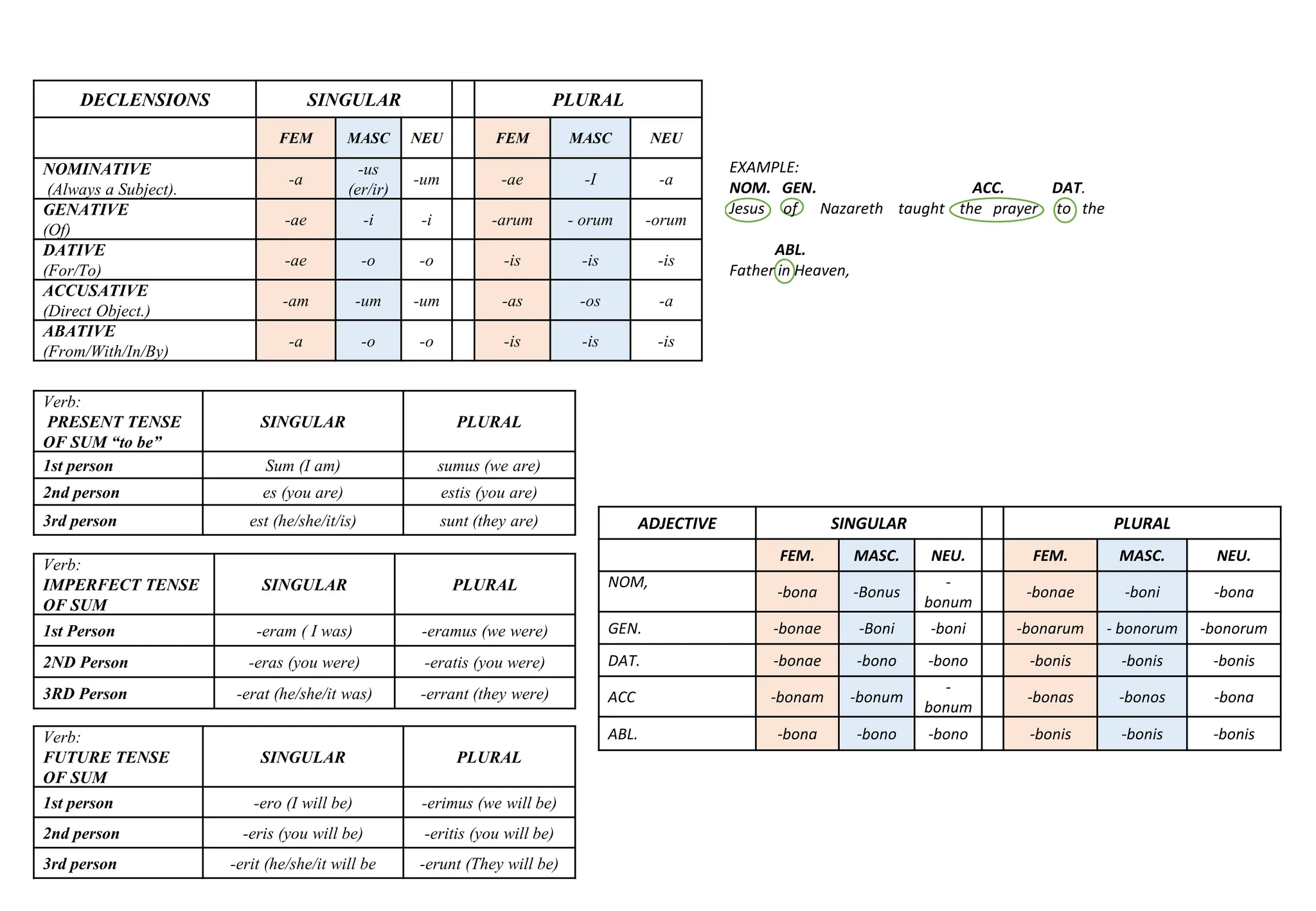 Latin-Notes and vocabulary for students wanting to learn basic latin | PPT