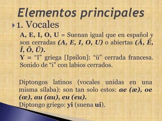Pronunciación del Latín - Vocales y consonantes - Ejemplos con plantas ...