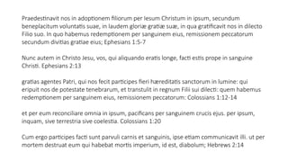 Latin - The Precious Blood of Jesus Christ (Pretiosissimi Sanguinis ...