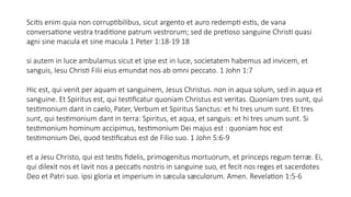 Latin - The Precious Blood of Jesus Christ (Pretiosissimi Sanguinis ...