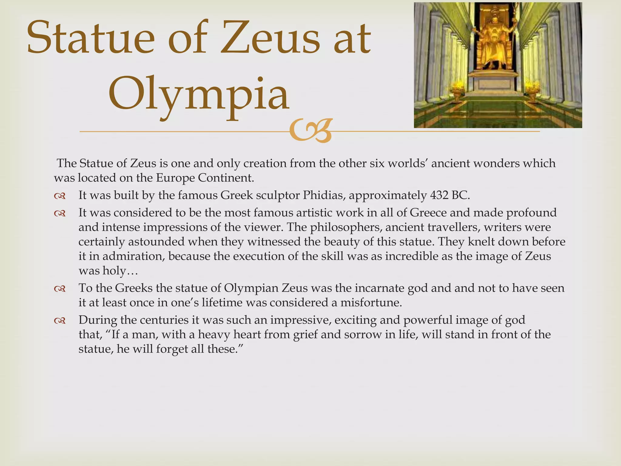 Latin 7 wonders of the world final version | PPT