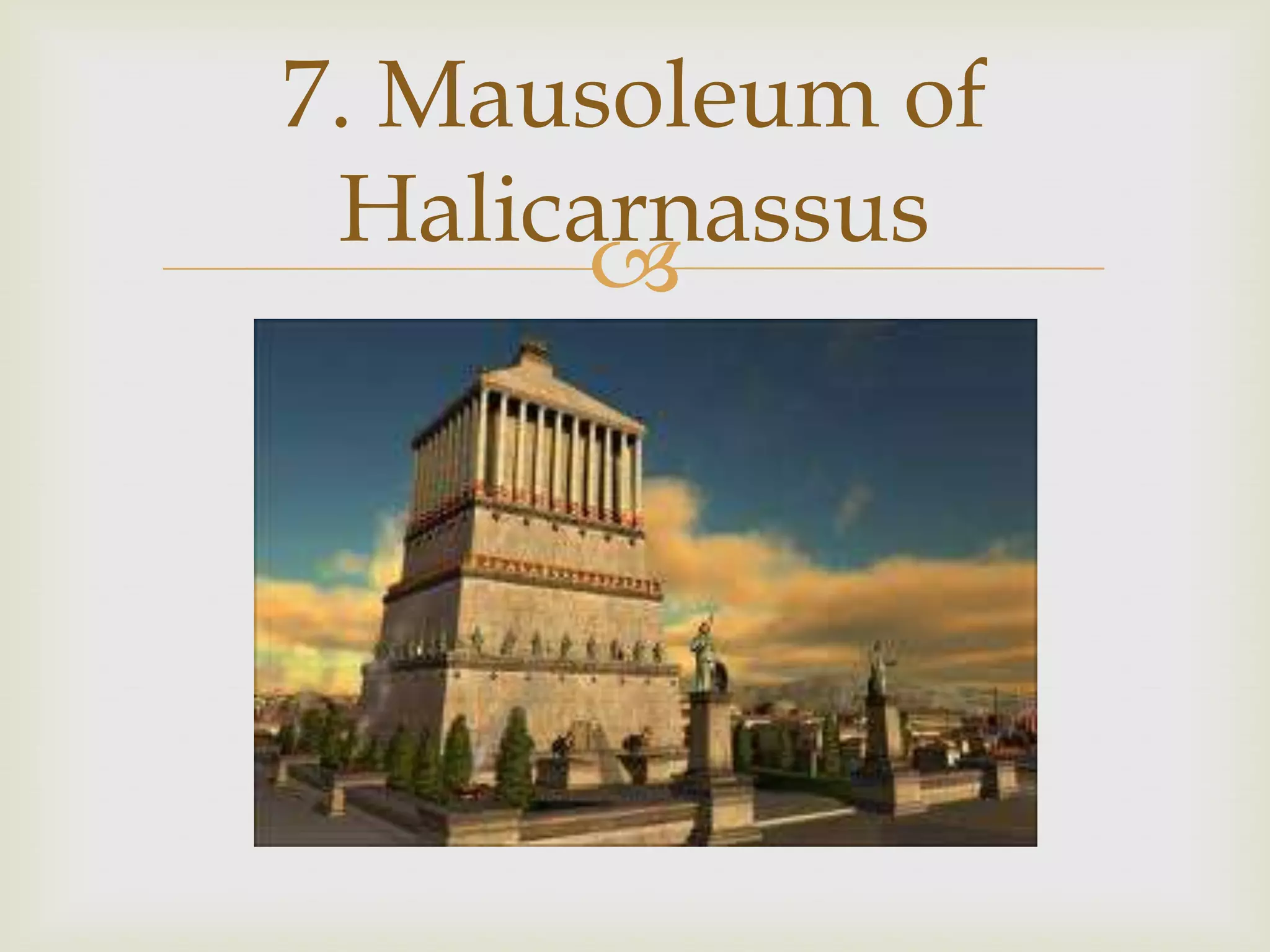 Latin 7 wonders of the world final version | PPT