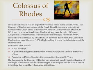 Latin 7 wonders of the world final version1 | PPT