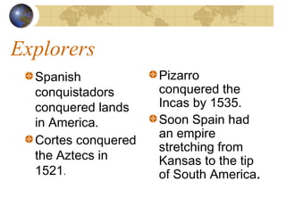 Latin America - European conquest - 2012 | PPT | South America Travel ...